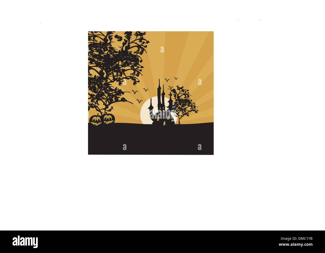 Haunted house spooky background Cut Out Stock Images & Pictures - Alamy