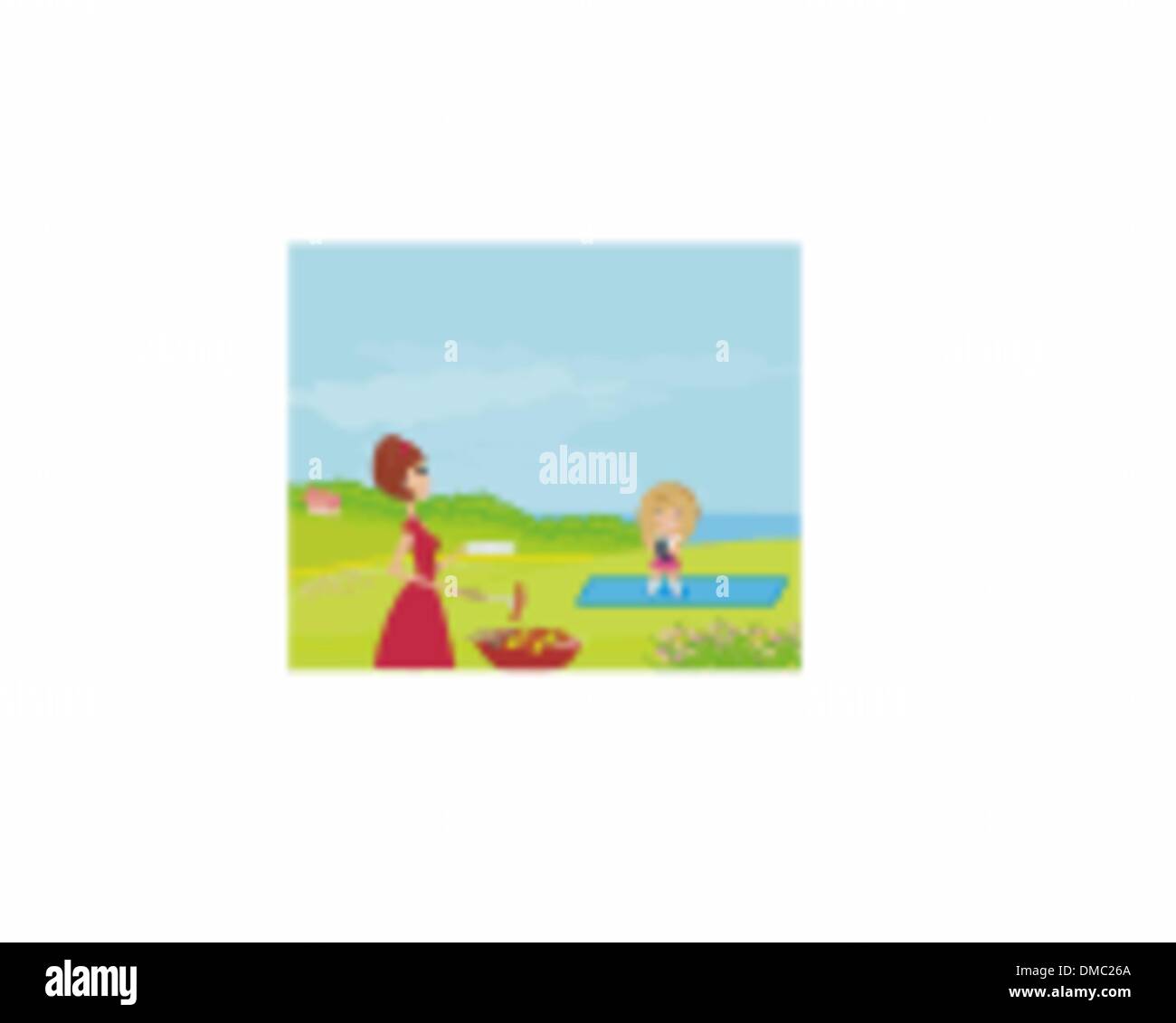 Barbecue beef woman Cut Out Stock Images & Pictures - Alamy