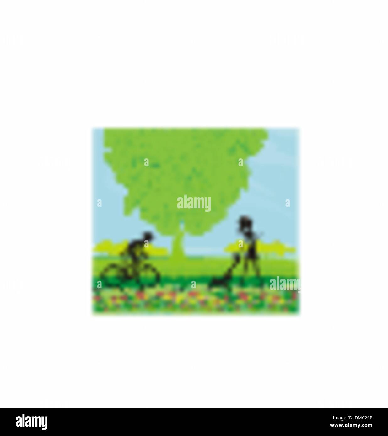 People resting in park Stock Vector Images - Alamy