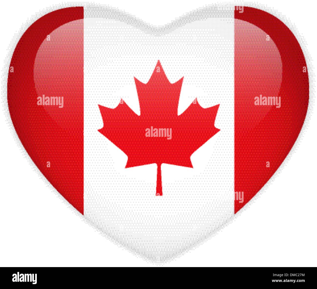 Flag canada heart Stock Vector Images - Alamy