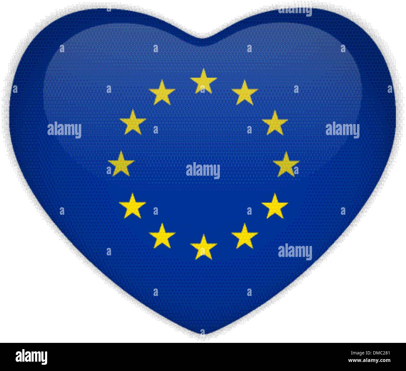 Heart of european union Stock Vector Images - Alamy