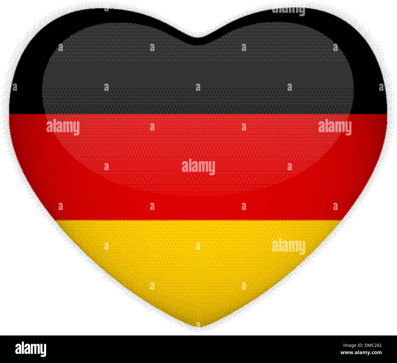 Germany flag heart hi-res stock photography and images - Alamy