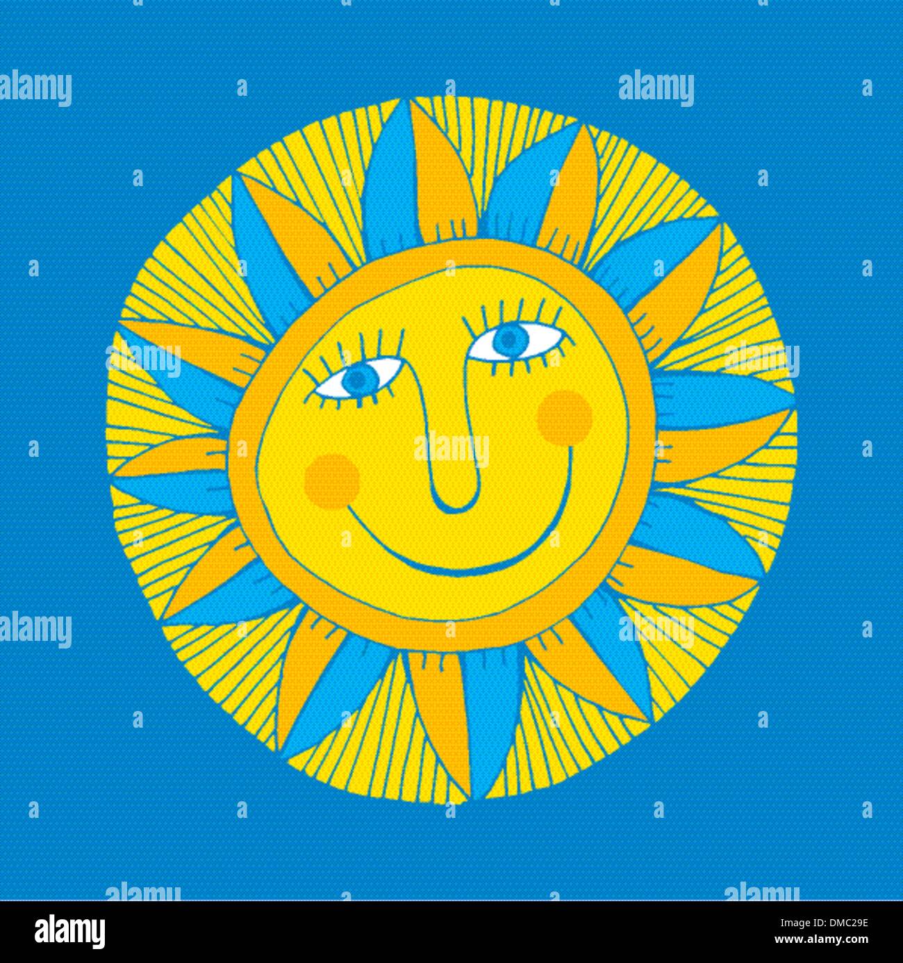 abstract smiling sun Stock Vector Image & Art - Alamy