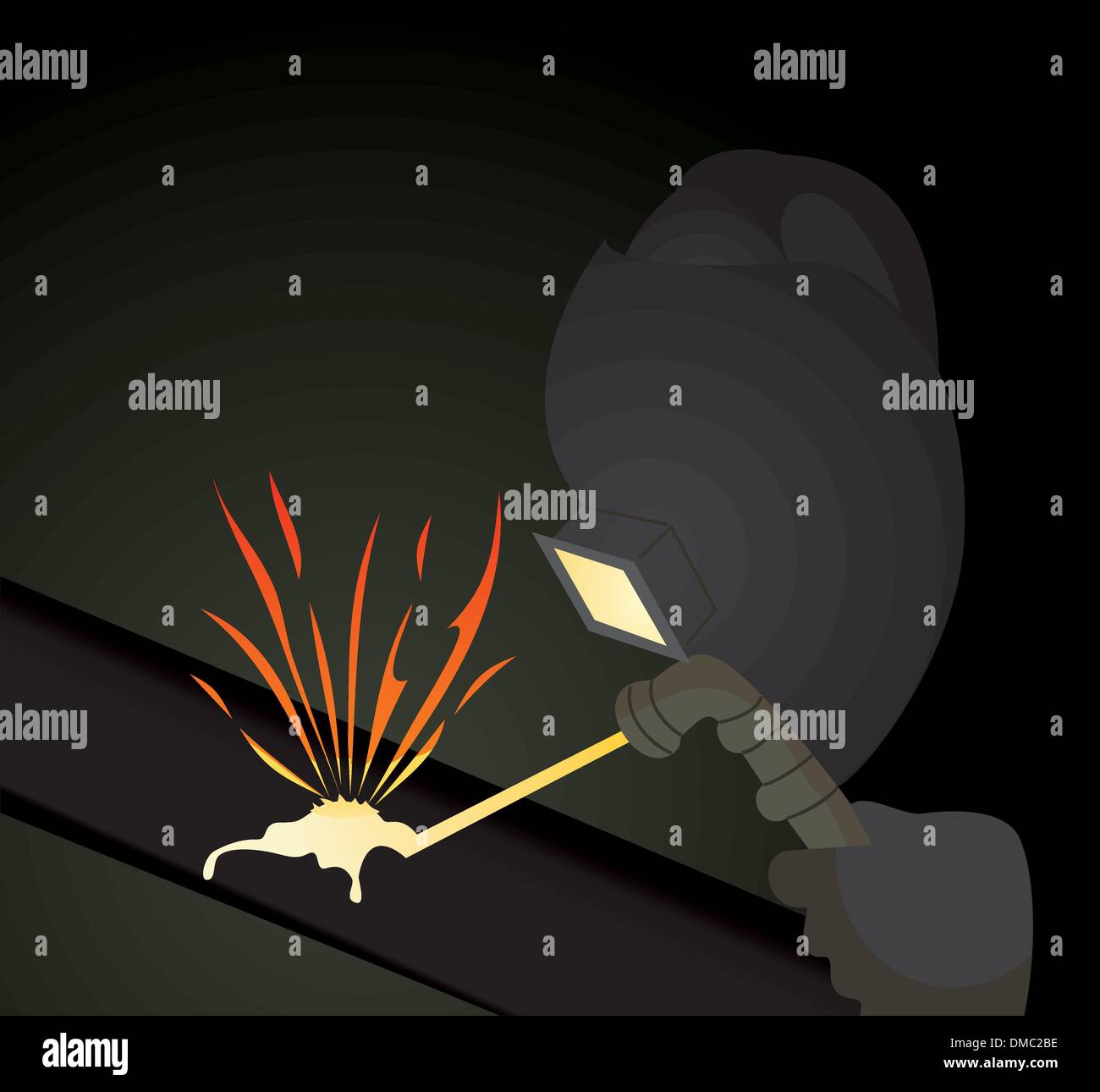 Welding suit Stock Vector Images - Alamy