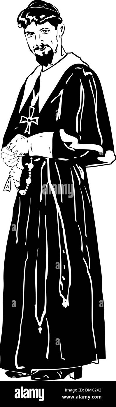 Cardinal black and white Stock Vector Images - Alamy