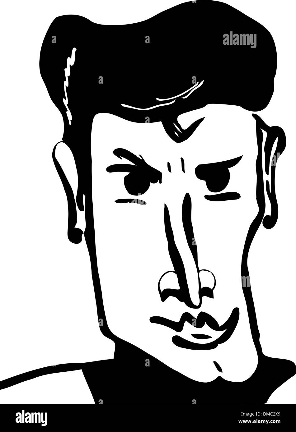 Neck nose forehead white Stock Vector Images - Alamy