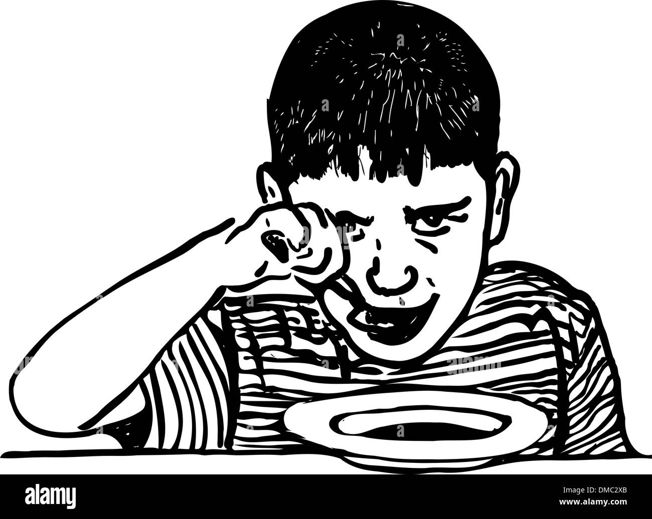 Image of young boy Stock Vector Images - Alamy