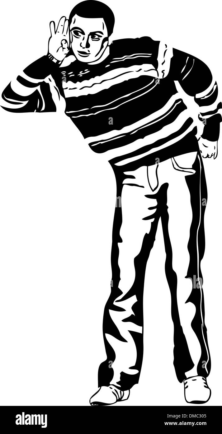 Eavesdropper Stock Vector Images - Alamy