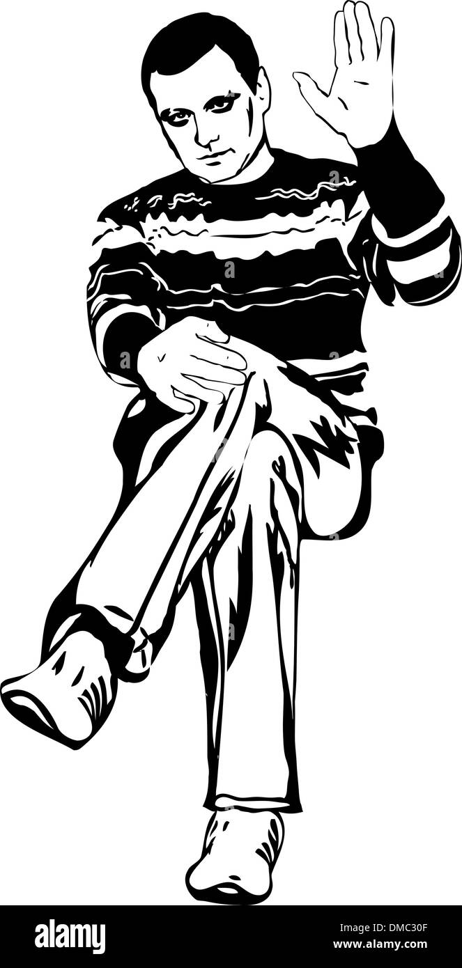 Raised feet Stock Vector Images - Alamy