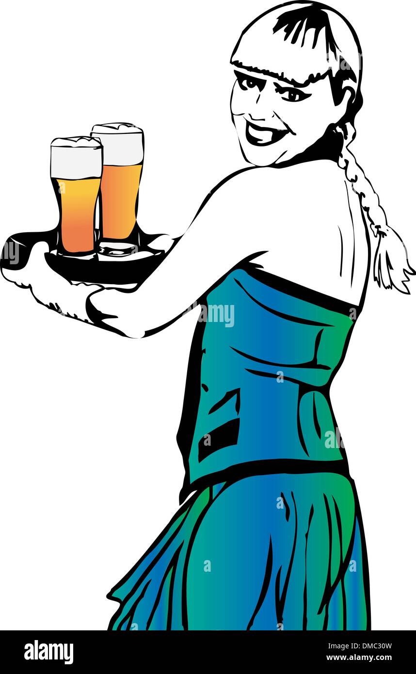 Waitress skirt Stock Vector Images - Alamy