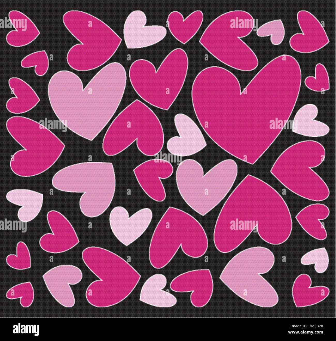 abstract pink hearts Stock Vector Image & Art - Alamy