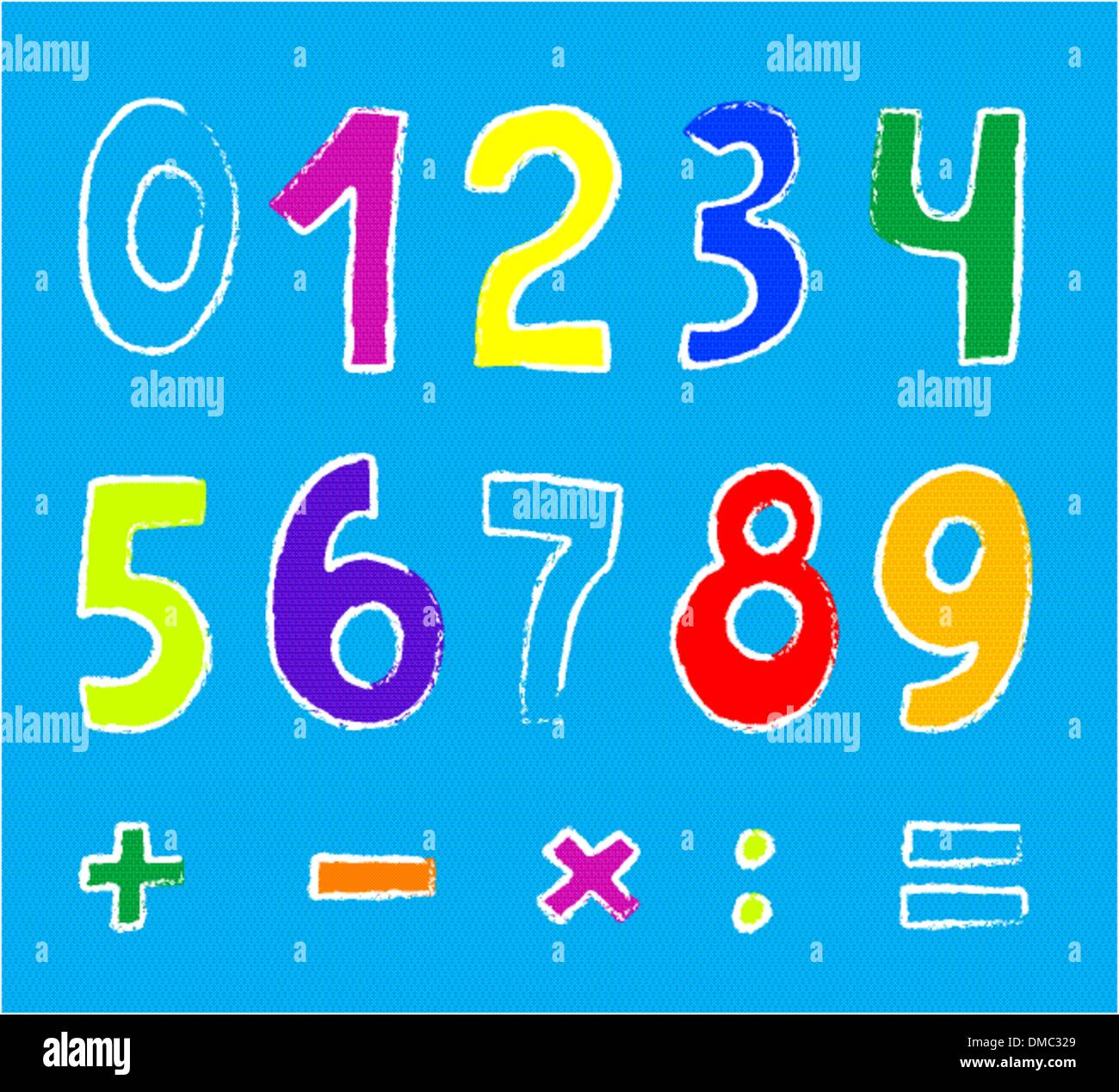 set of numbers Stock Vector Image & Art - Alamy