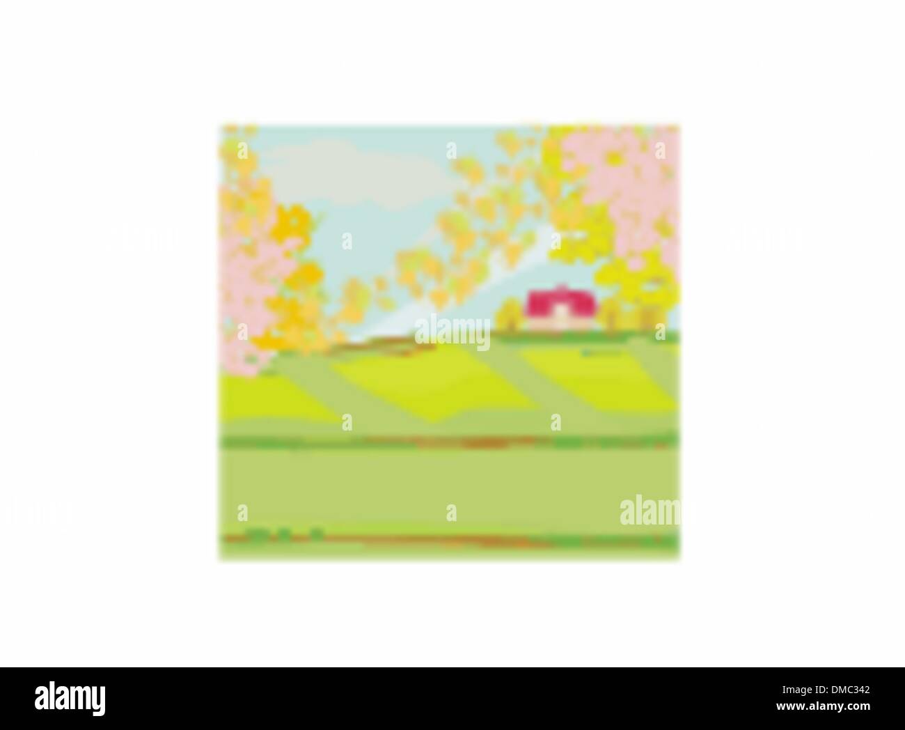 Beautiful vector autumn landscape Stock Vector Image & Art - Alamy