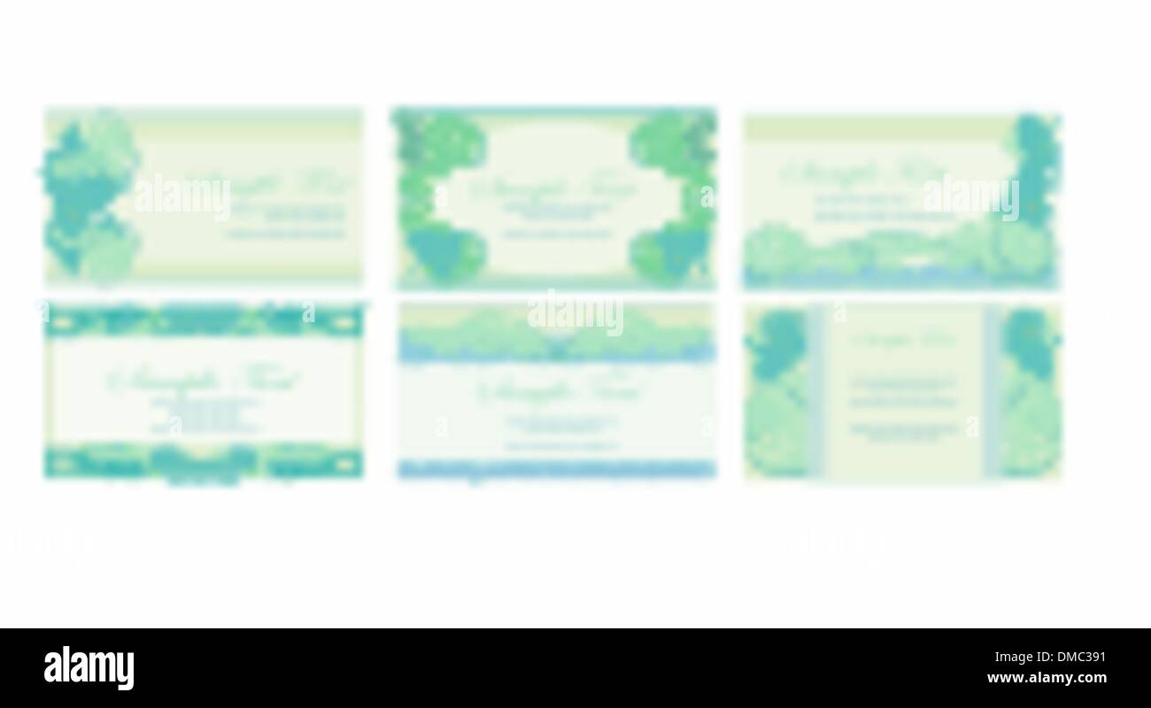 Set of various business cards Stock Vector Image & Art - Alamy
