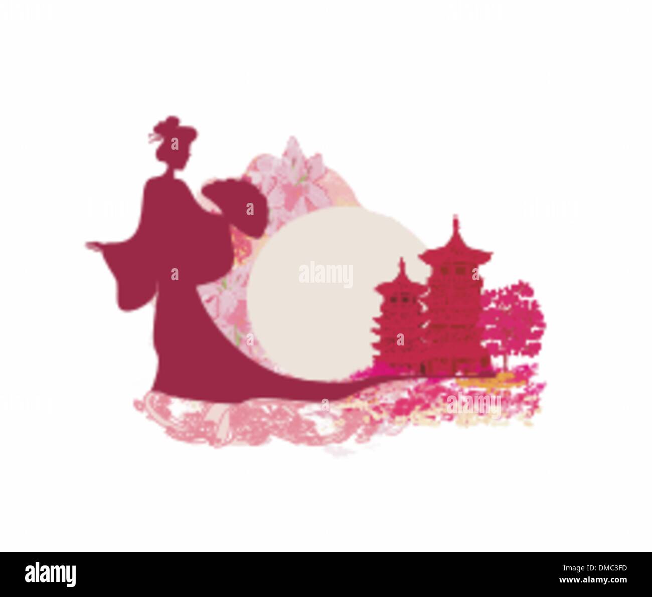 Old japan geisha Cut Out Stock Images & Pictures - Alamy