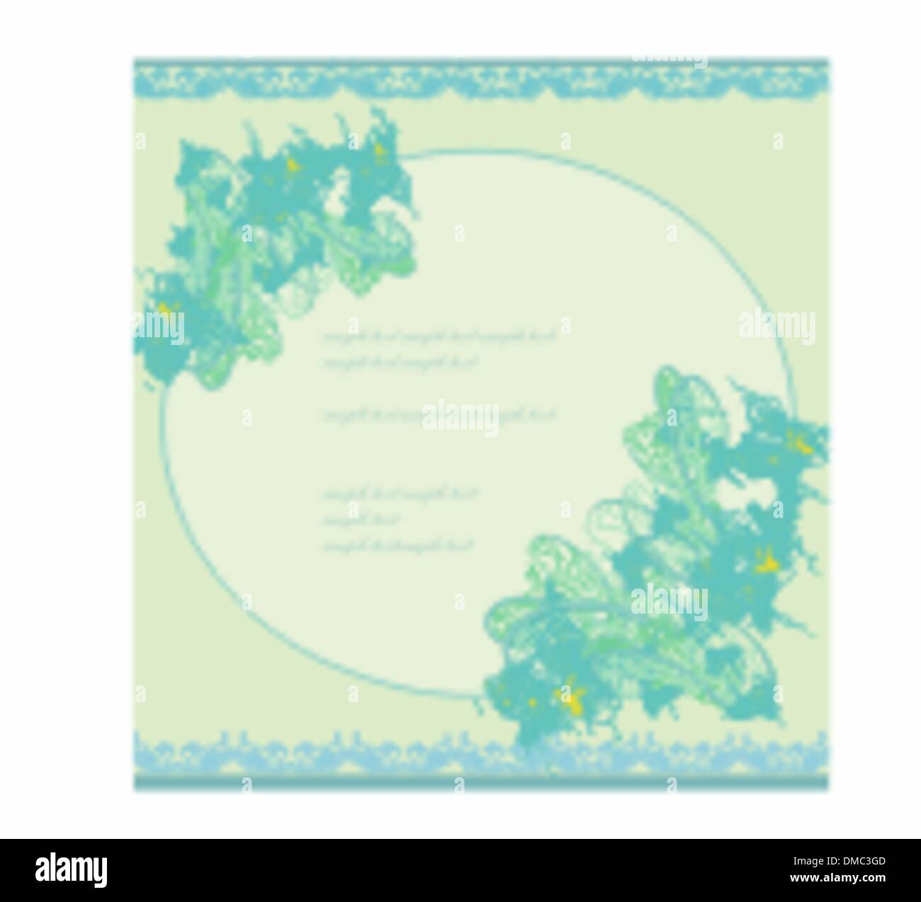 Pink floral invitation card Cut Out Stock Images & Pictures - Alamy