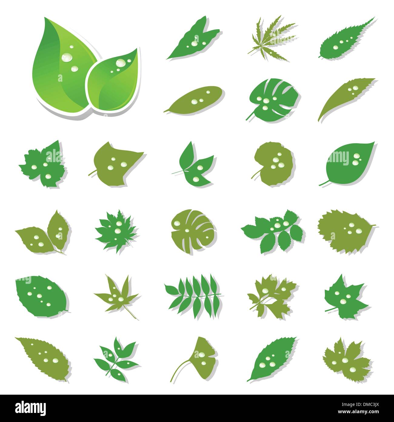 Leaf icon Stock Vector Images - Alamy