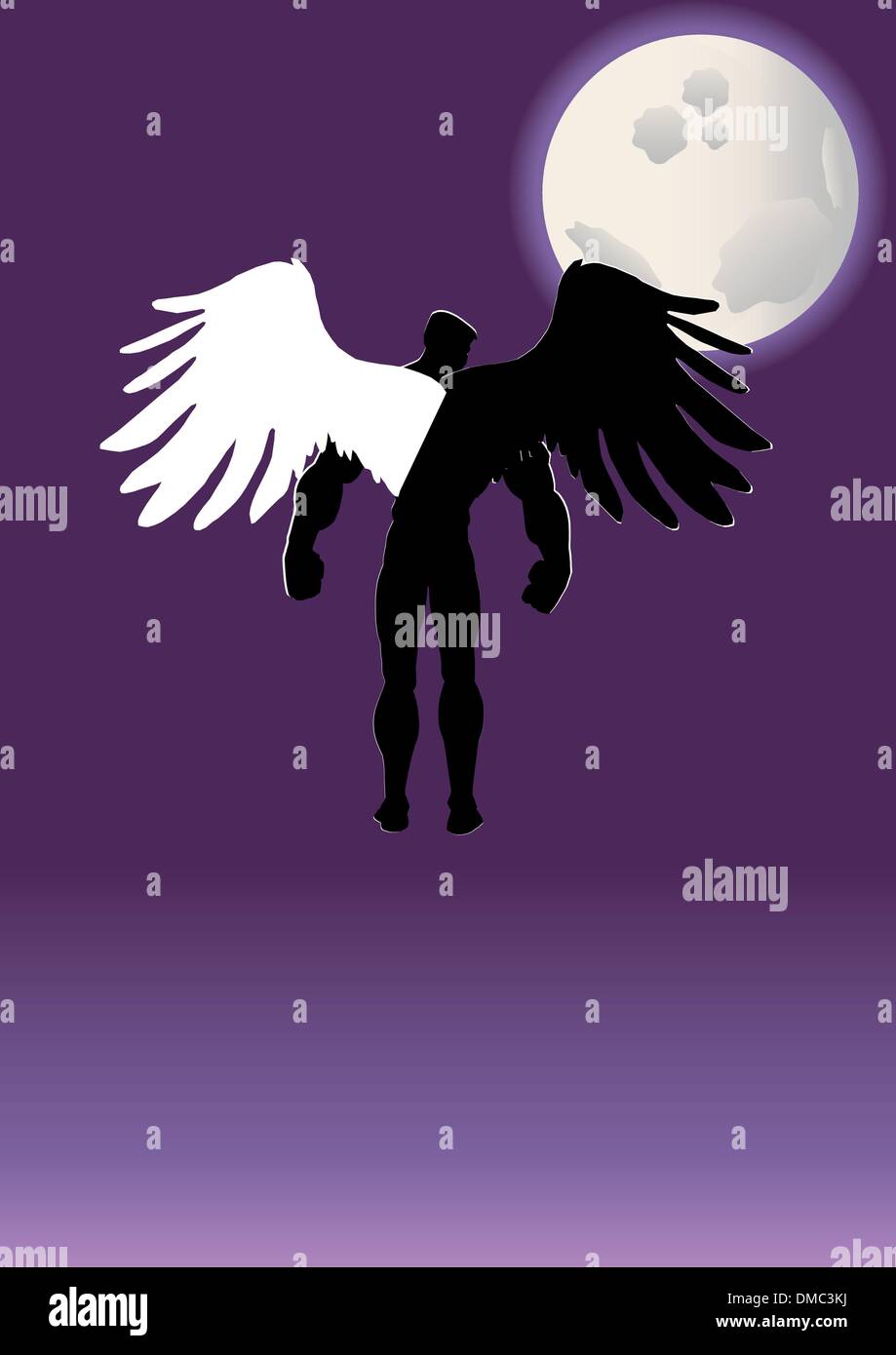 Angel on the moon hi-res stock photography and images - Alamy