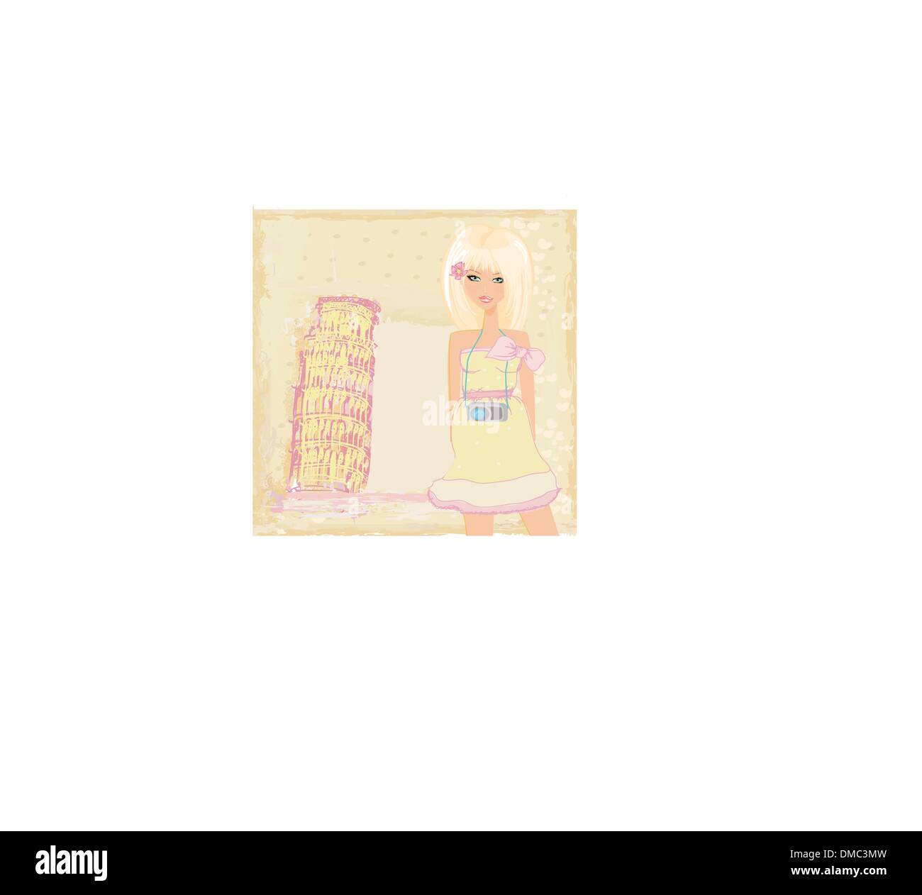 Vector beautiful girl in Stock Vector Images - Alamy