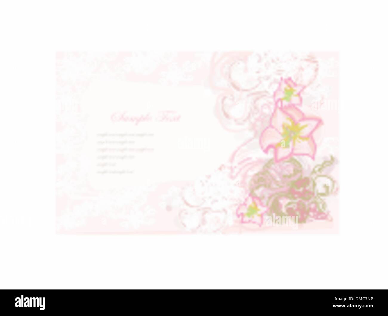 floral invitation card Stock Vector Image & Art - Alamy