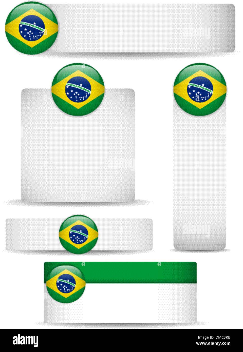 Brazil Country Set of Banners Stock Vector Image & Art - Alamy