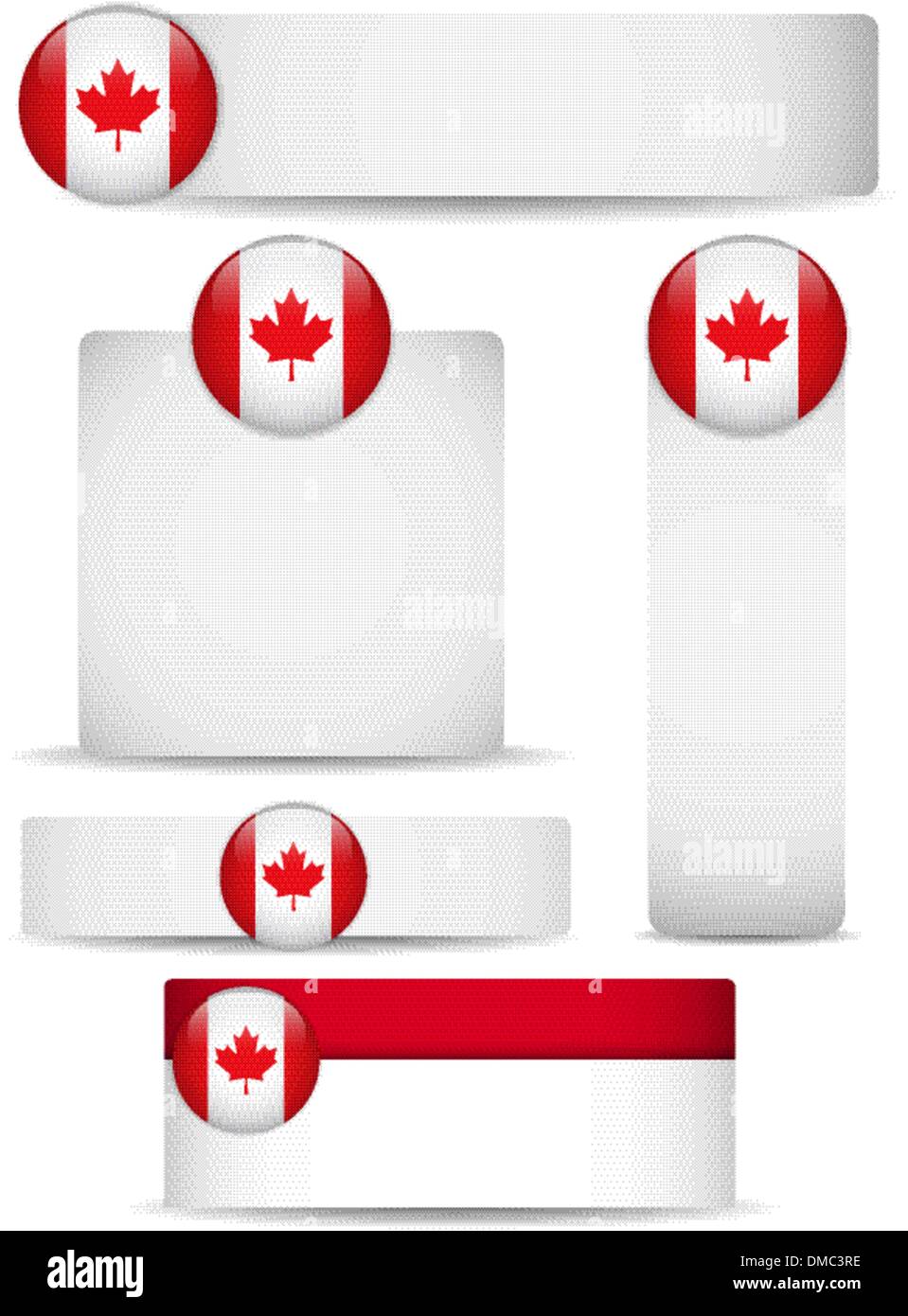 Canadian flag banners Stock Vector Images - Alamy