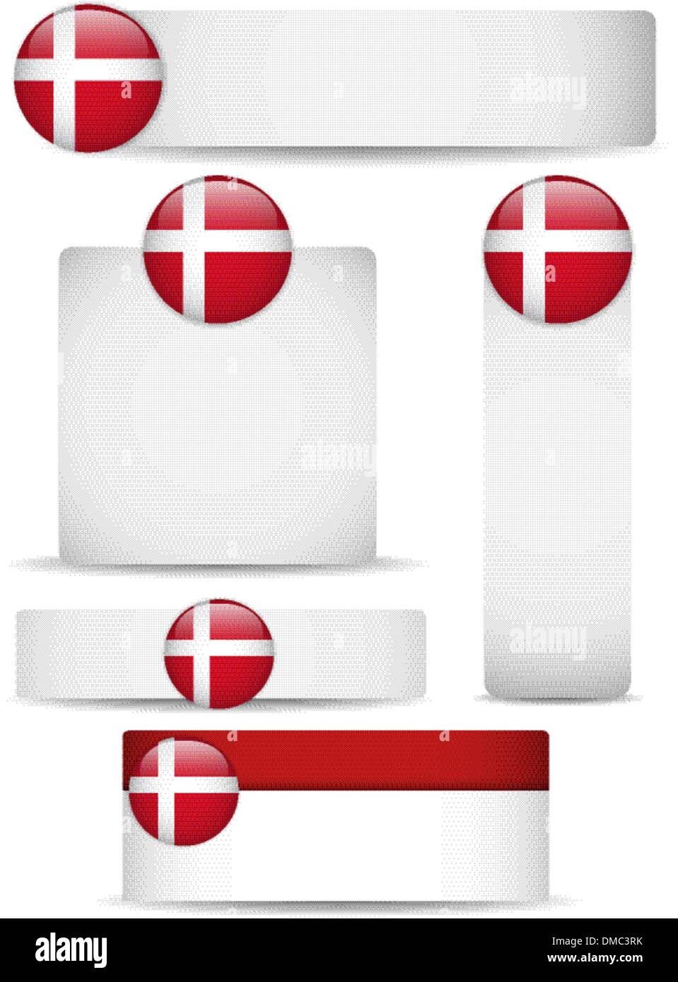 Denmark Country Set of Banners Stock Vector Image & Art - Alamy