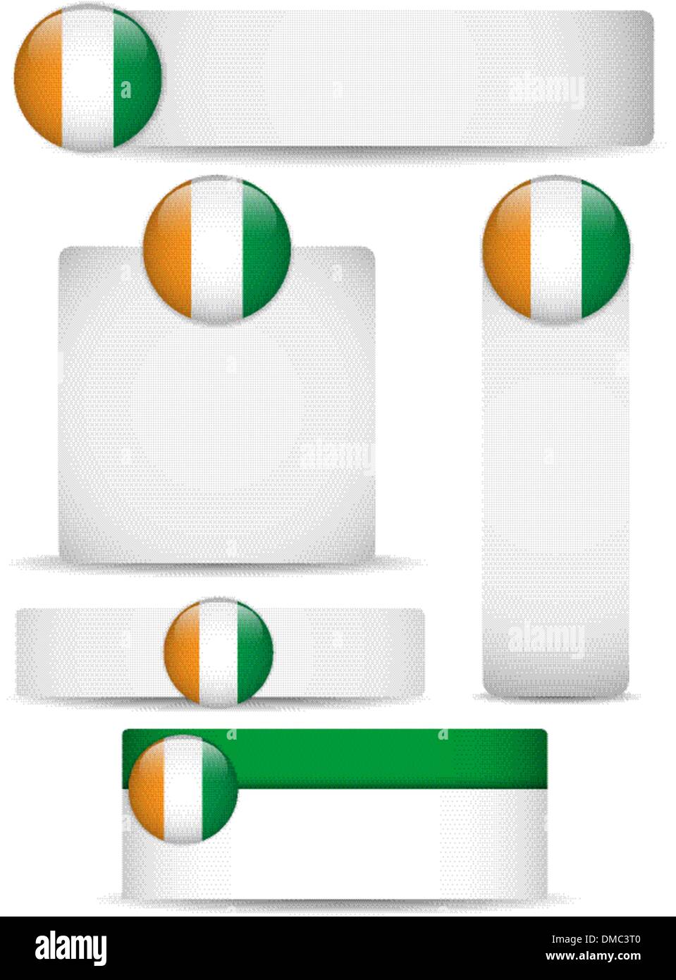 Ireland Country Set of Banners Stock Vector Image & Art - Alamy