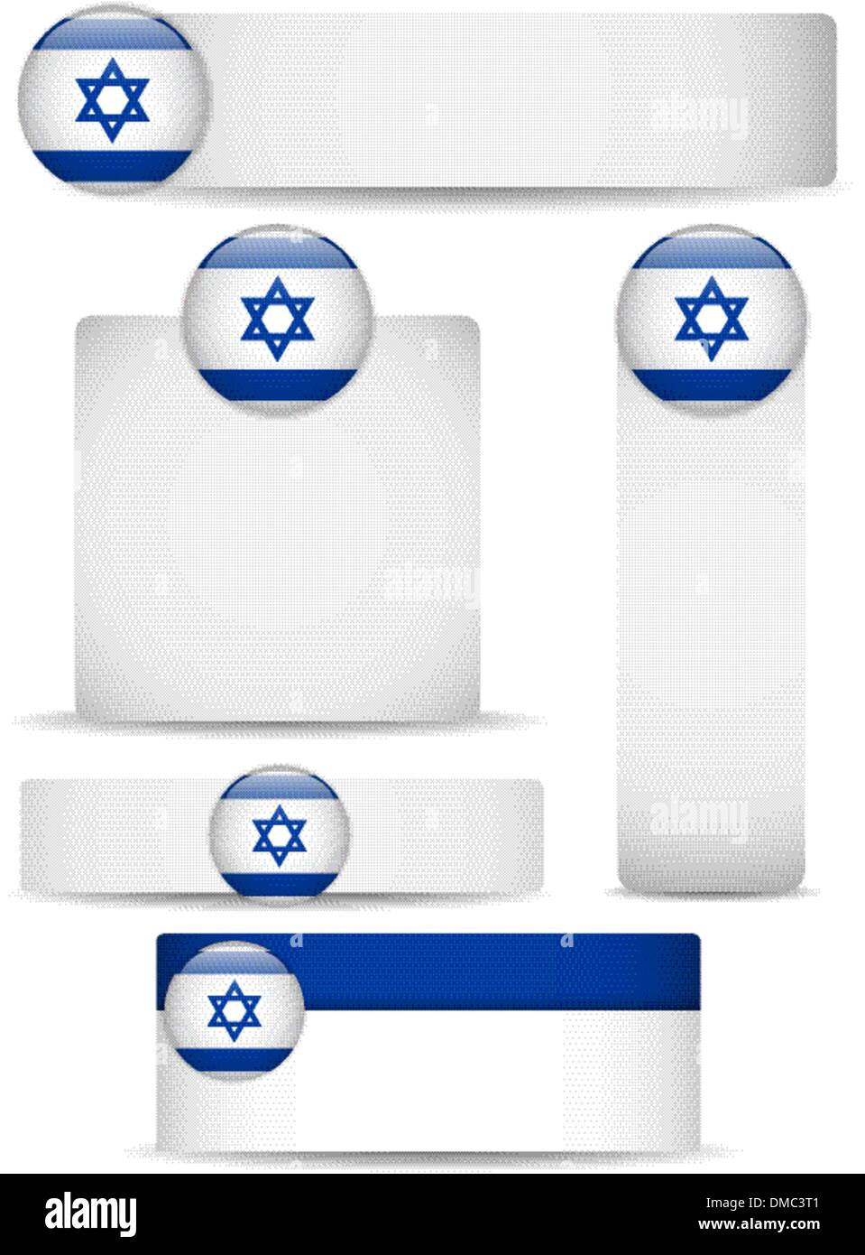 Israel Country Set of Banners Stock Vector Image & Art - Alamy