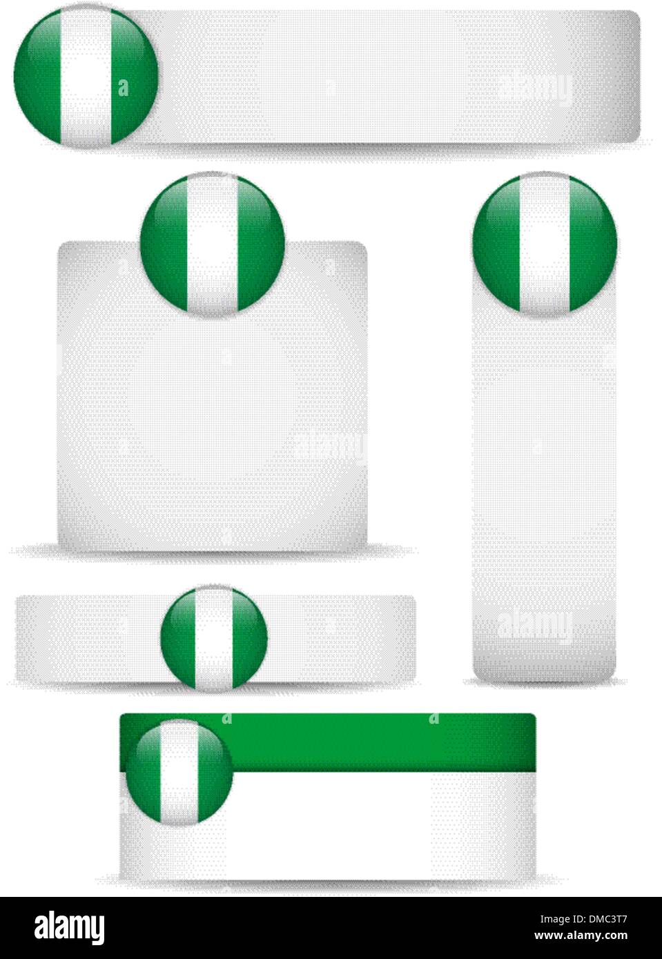 Nigeria Country Set of Banners Stock Vector Image & Art - Alamy