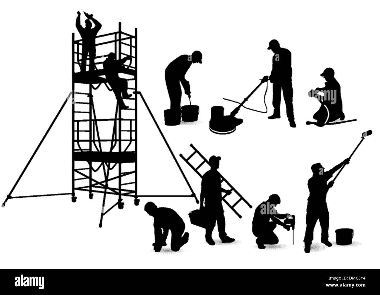 Scaffolding Stock Vector Images - Alamy