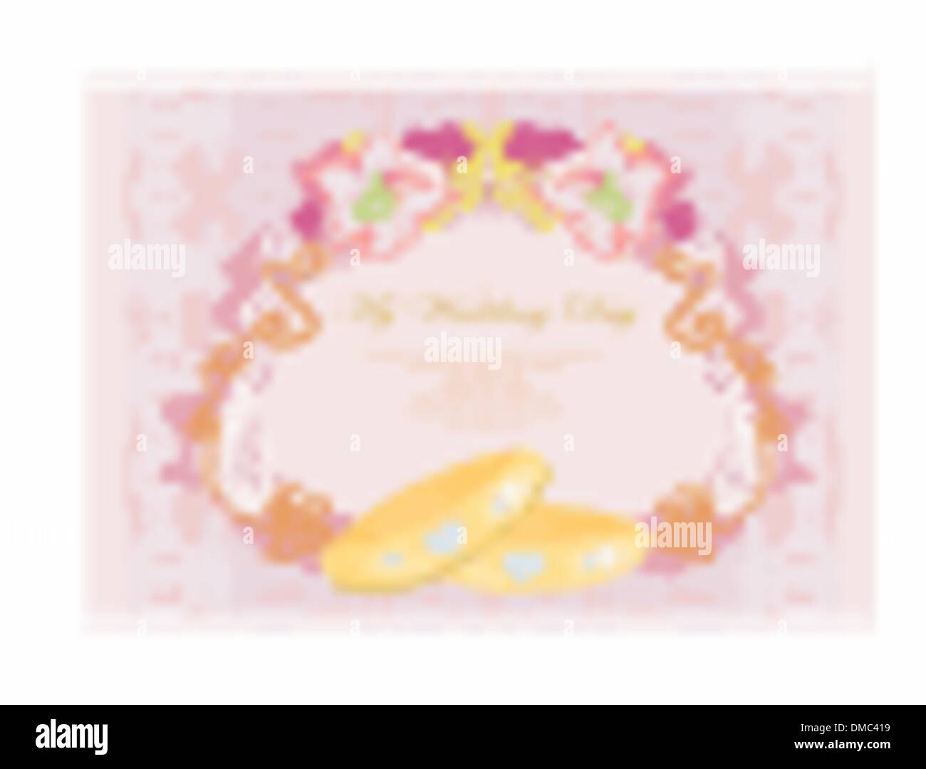 wedding Invitation card with rings Stock Vector Image & Art - Alamy