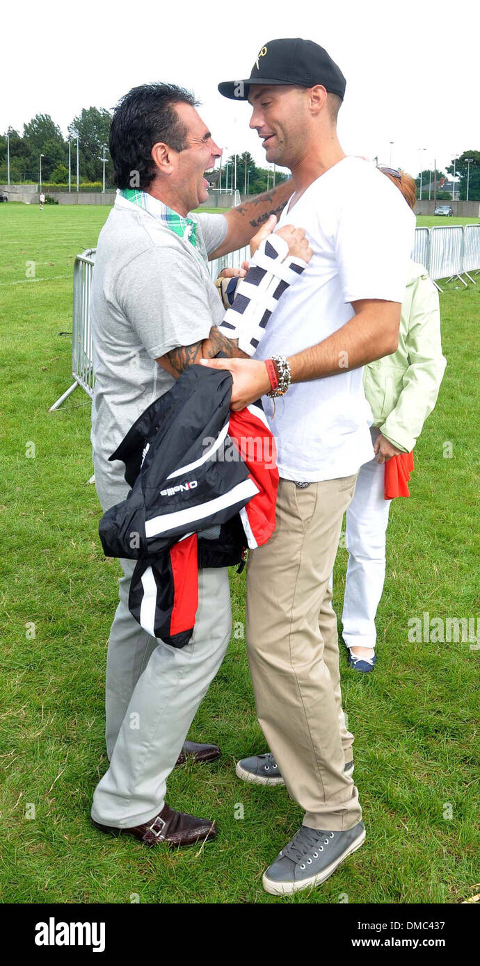 Callum Best and Paddy Doherty film scenes RTE's Celebrity Bainisteoir ...