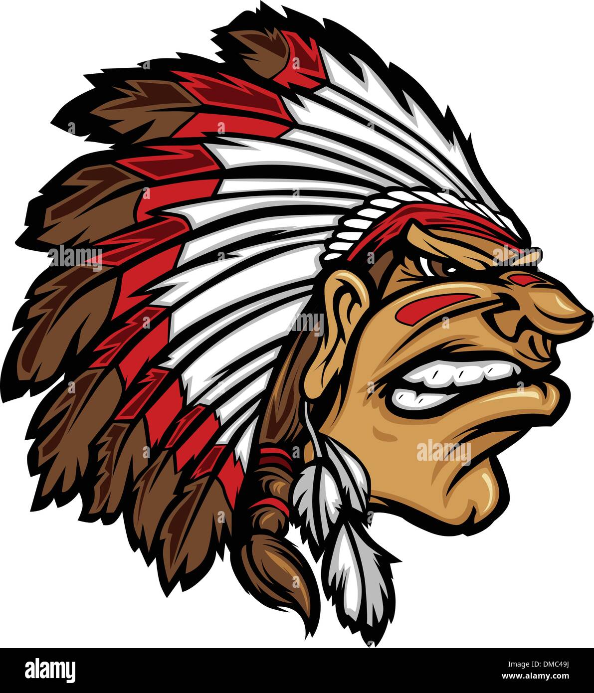 Indian Chief Mascot Clipart