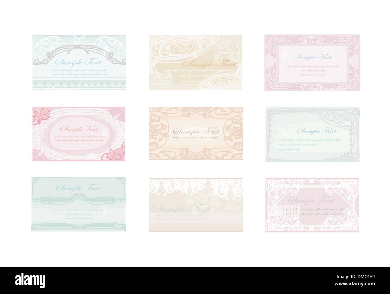 Set of various business cards Stock Vector Image & Art - Alamy