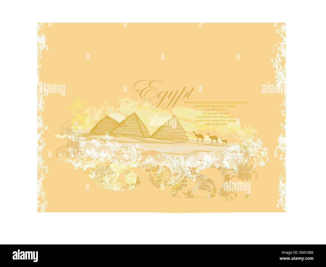 Cairo and pyramids Cut Out Stock Images & Pictures - Alamy