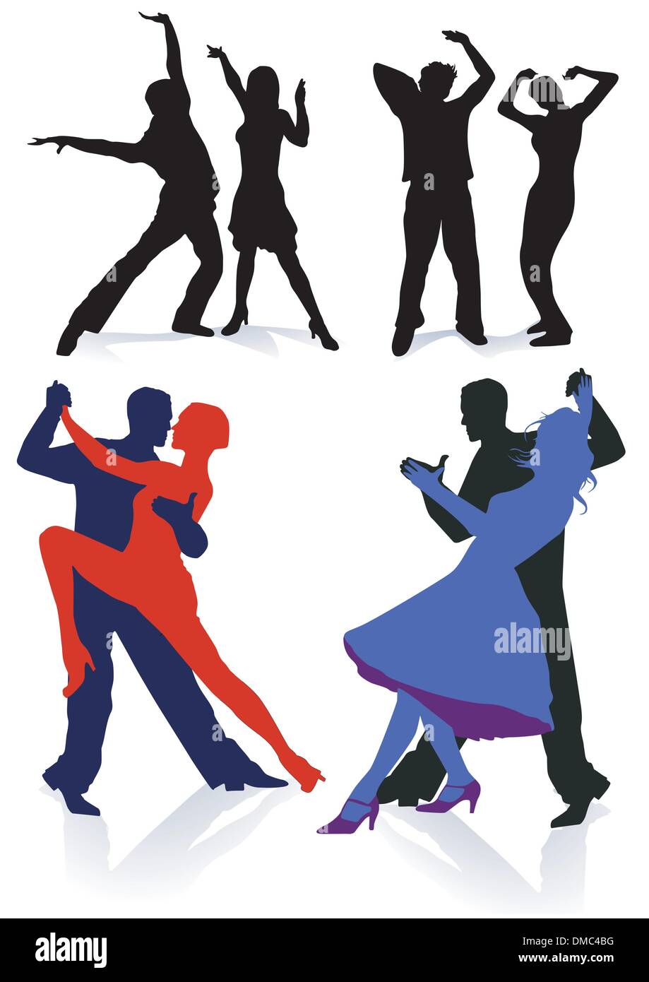 Dance floor disco night Stock Vector Images - Alamy