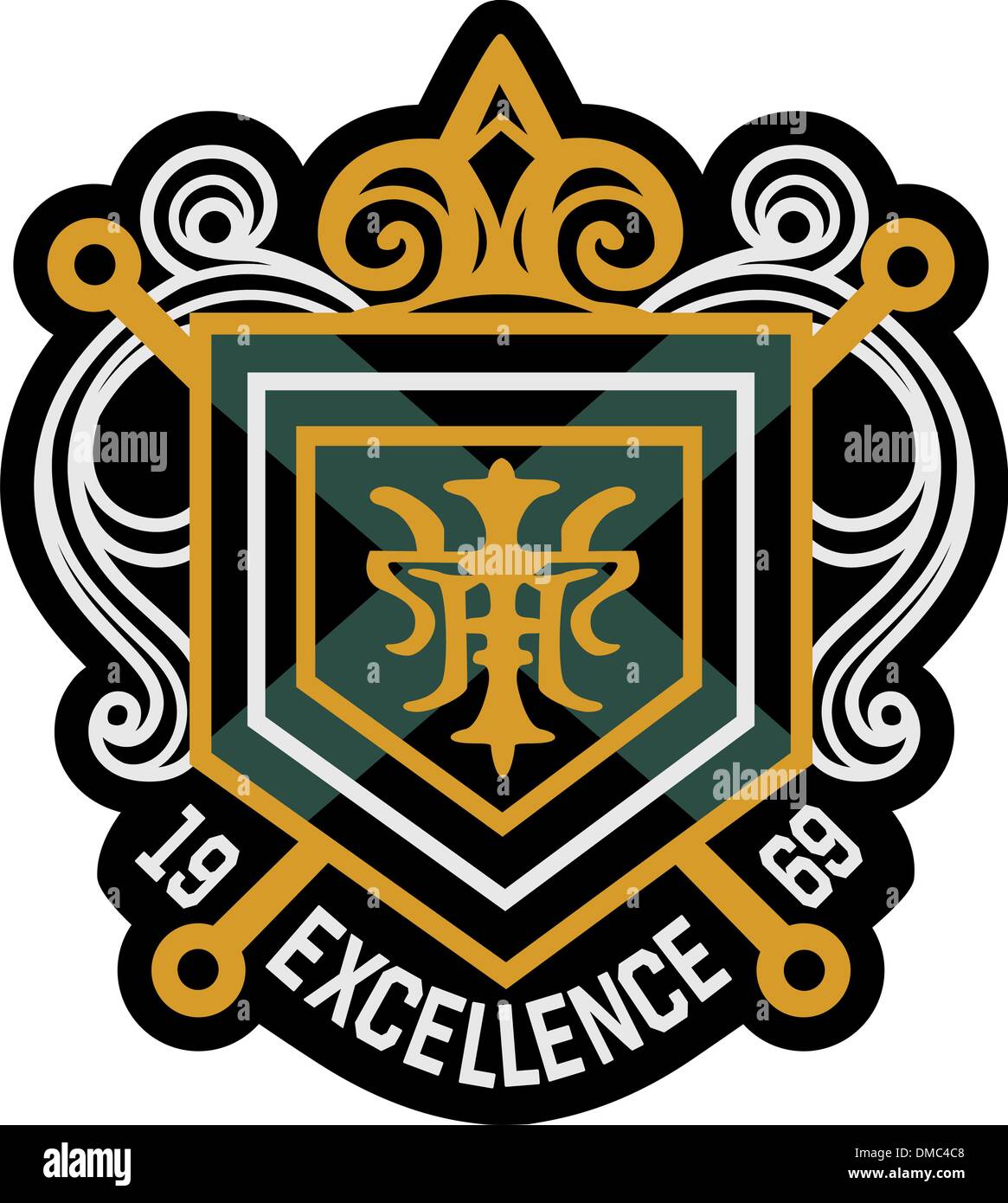 classic royal emblem badge shield Stock Vector Image & Art - Alamy