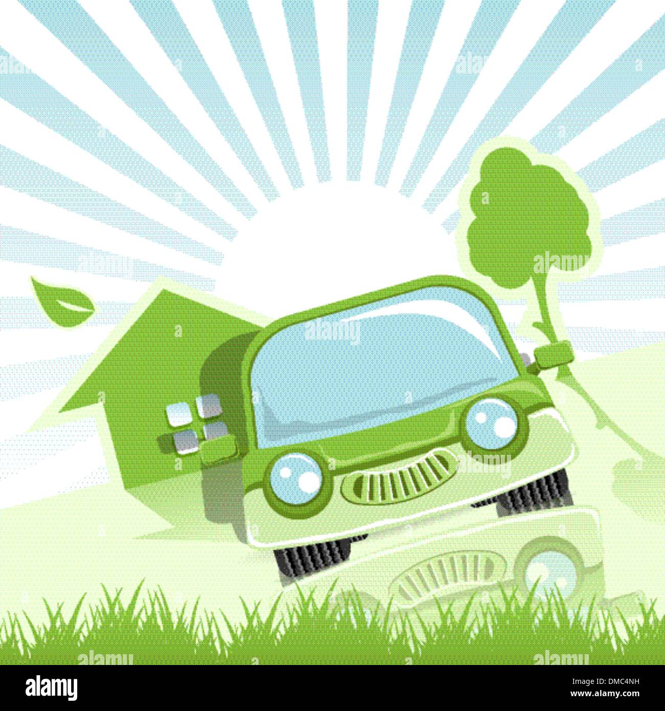 Car clean green grass Stock Vector Images - Alamy