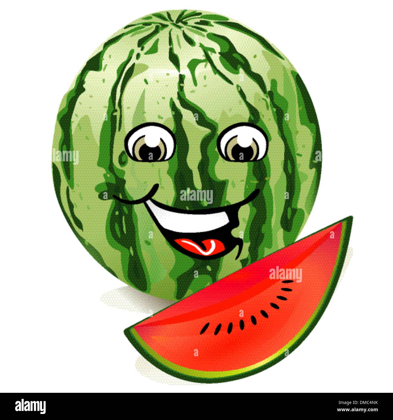 Melon and watermelon Stock Vector Images - Alamy