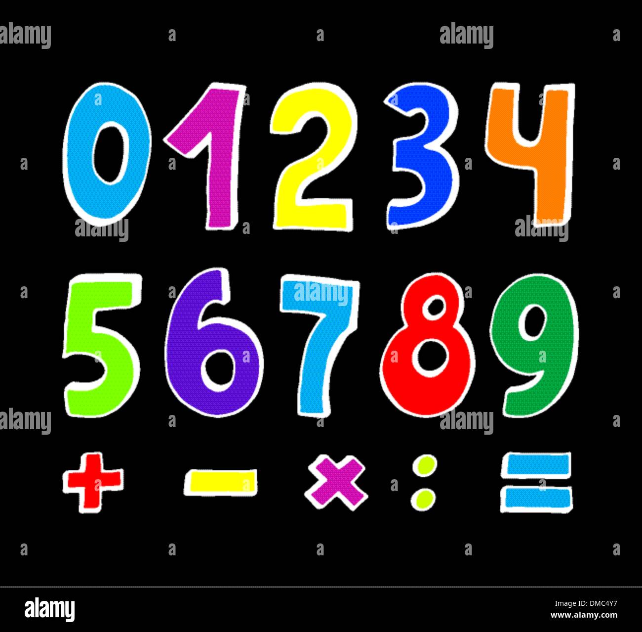 set of numbers Stock Vector Image & Art - Alamy