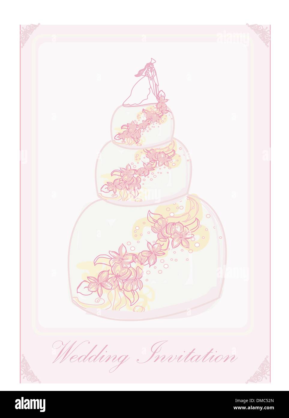 wedding card design Stock Vector Image & Art - Alamy