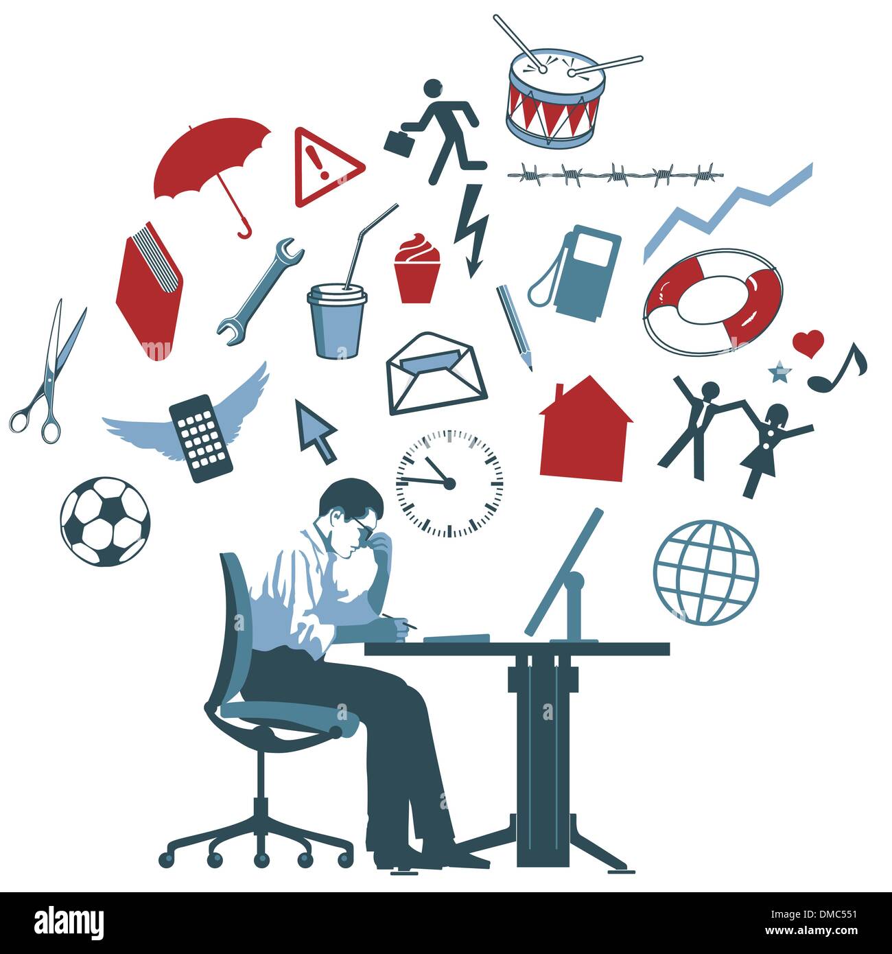 Computer troubleshooting Cut Out Stock Images & Pictures - Alamy