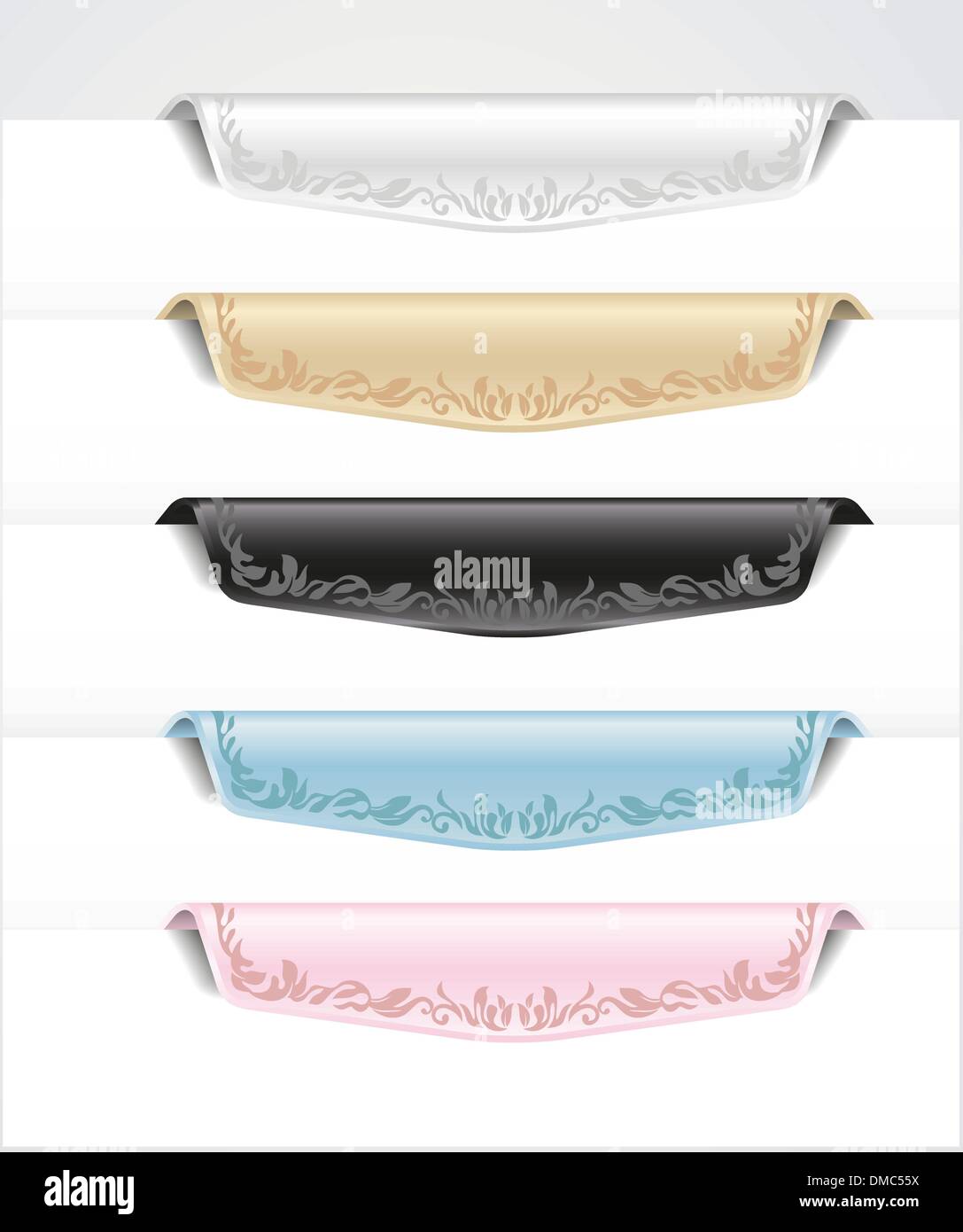 Paper tabs Stock Vector Images - Alamy