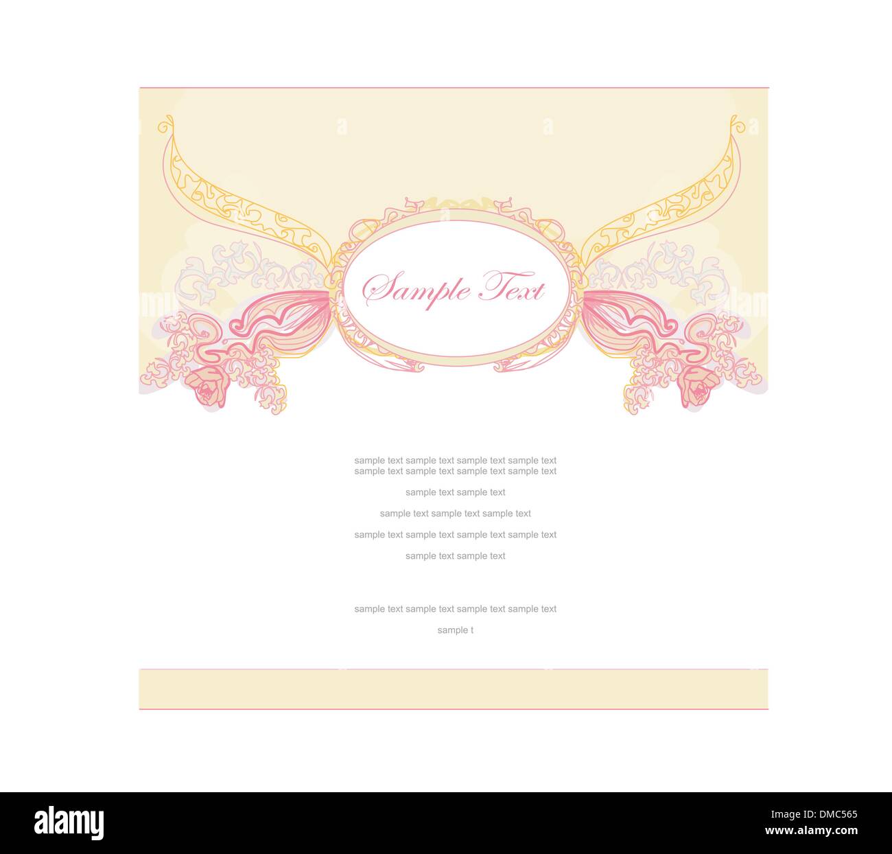 vintage wedding card Stock Vector Image & Art - Alamy