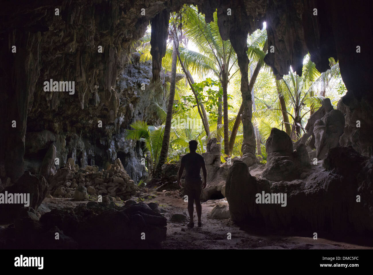 Atiu Island. Cook Island. Polynesia. South Pacific Ocean. Inside the ...