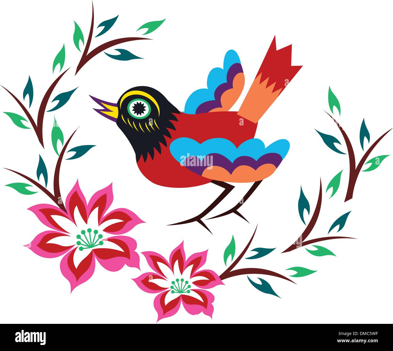artistic bird emblem design Stock Vector Image & Art - Alamy