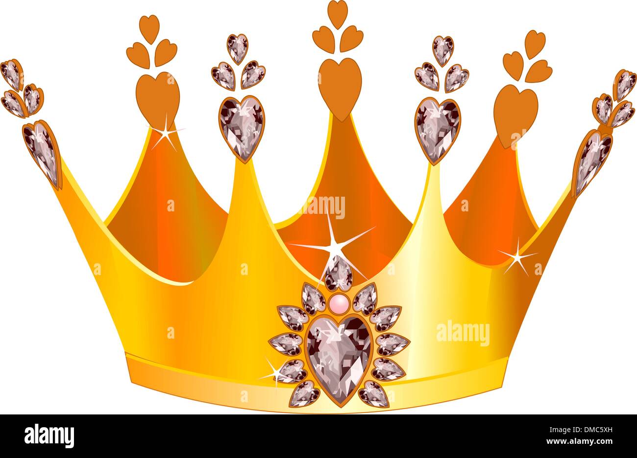 With the gold and diamond crown tiara hi-res stock photography and ...