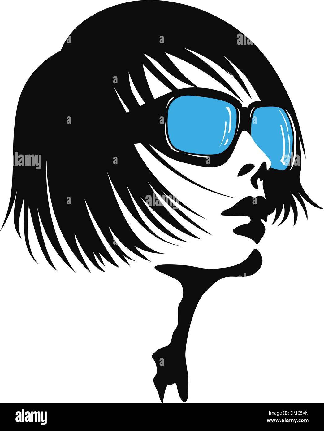 Makeup sunglasses Stock Vector Images - Alamy