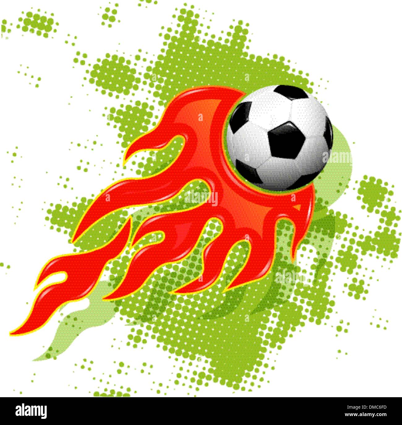 soccer ball on fire Stock Vector Image & Art - Alamy